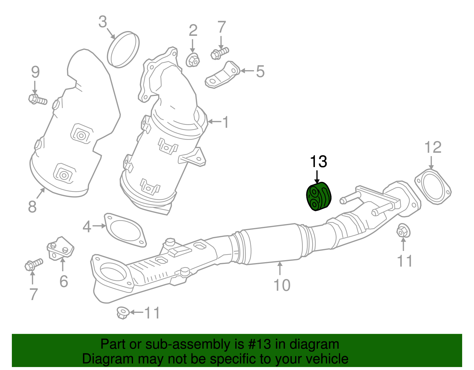 25980549 - Exhaust Muffler Hanger Insulator 2010-2025 GM | AutoNation Parts