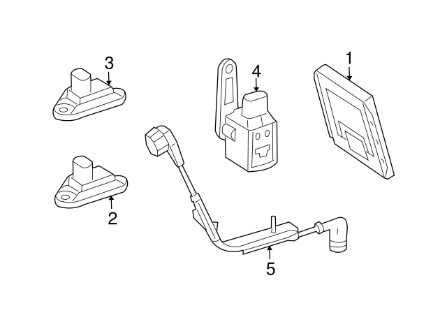 211-540-69-05-64 - Steering Wheel Position Sensor 2003-2011 Mercedes ...