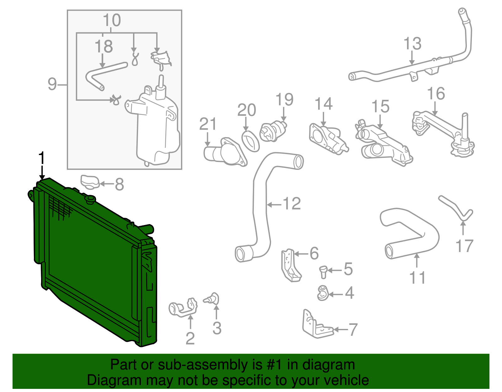 2003-2007 Toyota Land Cruiser Radiator Assembly 16400-50290 | Toyota ...