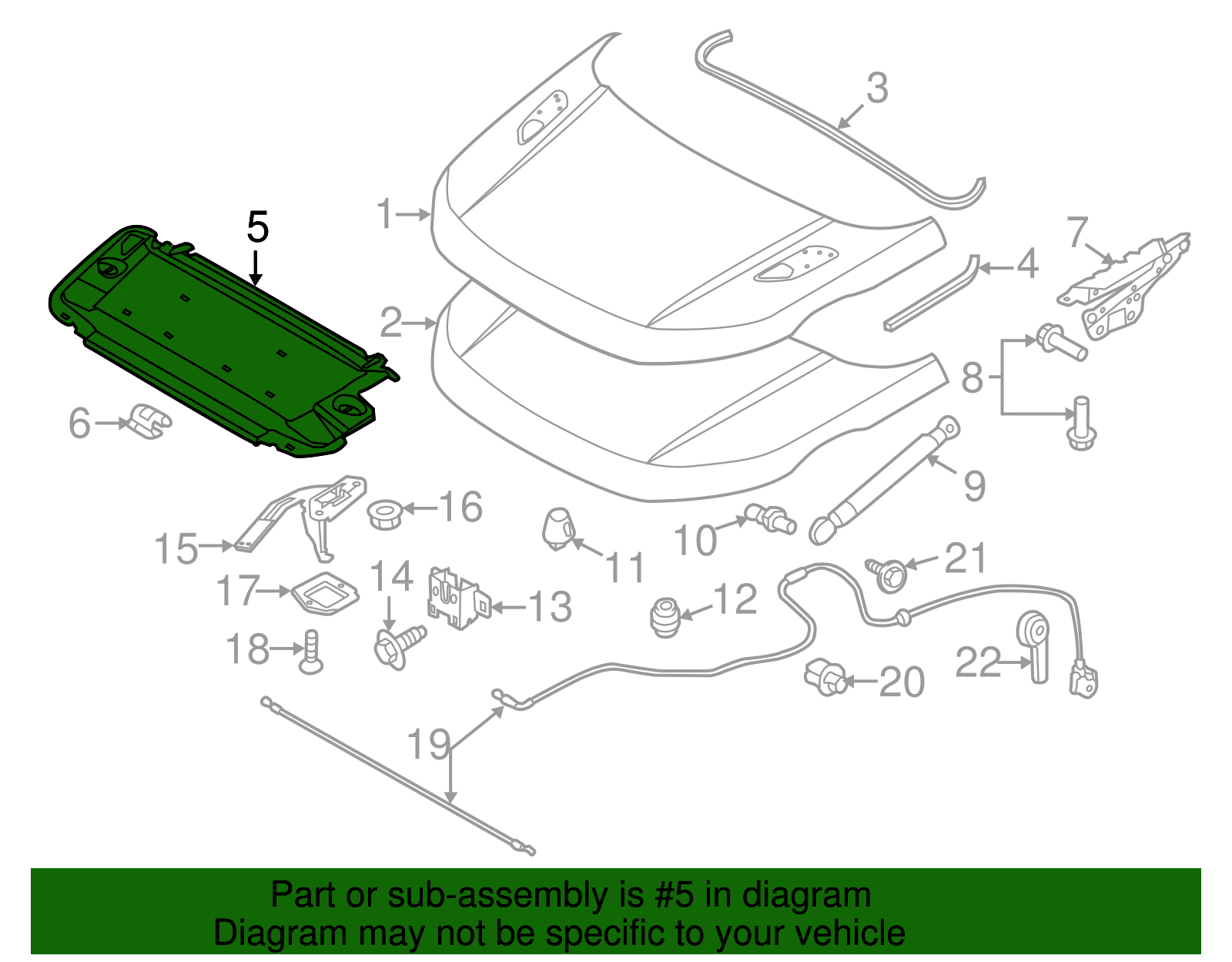 2012-2019 Land Rover Range Rover Evoque Insulator LR116633 ...