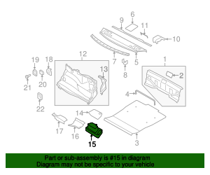 61-35-2-996-638 - Base for equipment mount, right 2008-2013 BMW ...
