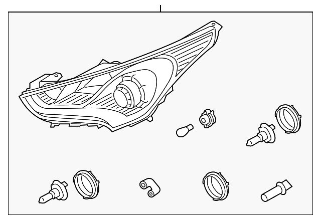 Genuine Composite Assembly for 2012-2017 Hyundai Veloster | Part# 92102 ...