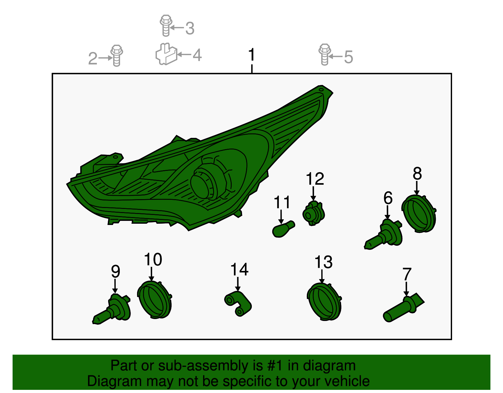 92101-2V000 - Headlamp Assembly - 2012-2017 Hyundai Veloster | World ...