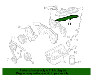 13270-7B000 - Valve Cover Gasket 1999-2004 Nissan | Nissan Parts ...