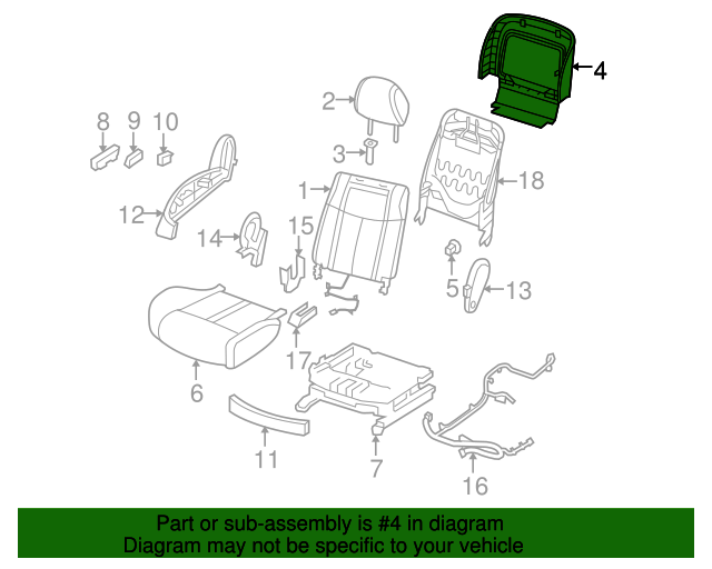2009-2014 Nissan Maxima Rear Panel - Passenger Side (RH) 87640-9N21B ...