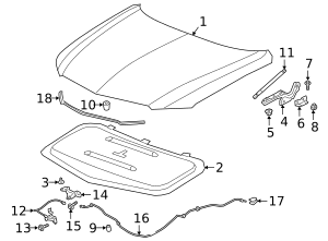 2020-2024 Cadillac XT6 Hood Primary and Secondary Latch 84855768 | OEM ...