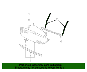 2001-2005 Chevrolet Venture Reinforcement Rad Grl Supt 10428330 ...