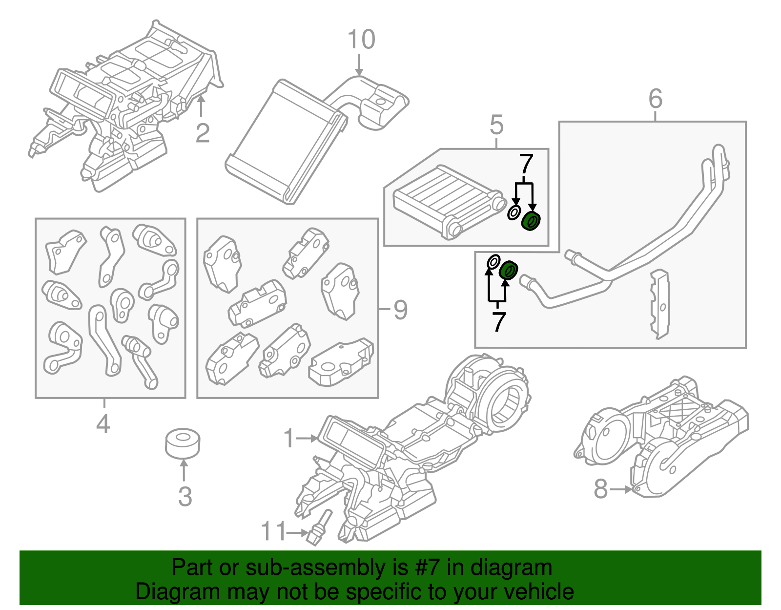 2011-2025 Audi Heater Core 4H0-898-037-C | TascaParts.com