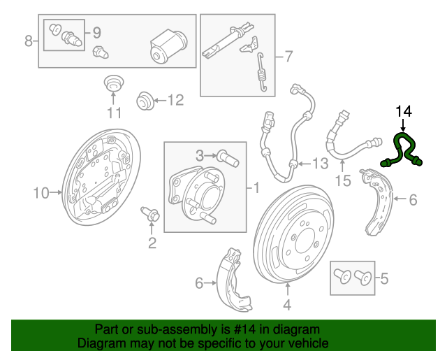 2011-2014 Mazda 2 Brake Tube - Passenger Side (RH) DF71-43-650A ...