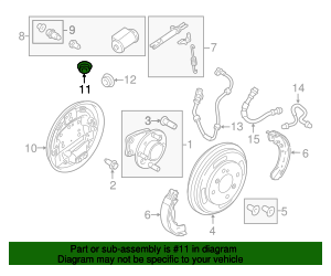 2011-2014 Mazda 2 Backing Plate Plug DF71-26-288 | RealMazdaParts.com
