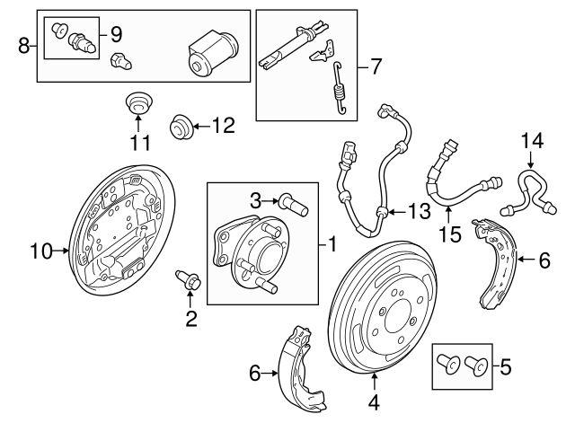 2011-2014 Mazda 2 Hub Mount Bolt 9YA0-2A-022 | TascaParts.com