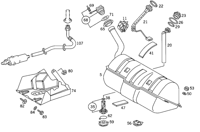 140-542-19-17 - Fill Level Sensor 1978-1999 Mercedes-Benz | Mercedes ...
