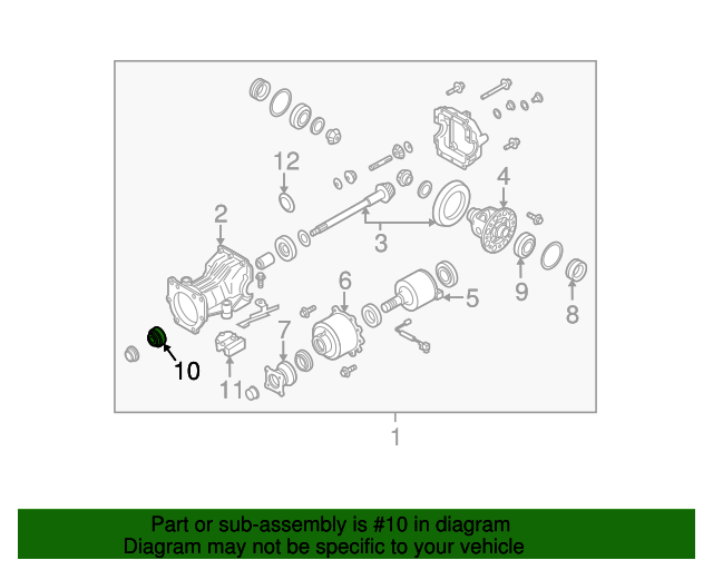 38140-CA00A - Bearing 2003-2024 Nissan | Nissan Parts & Accessories Online