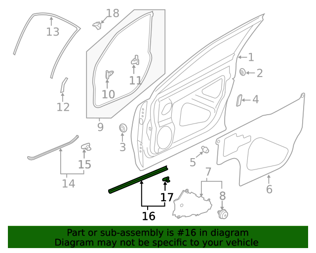 2019-2024 Subaru Forester Lower Seal 63511SJ020 | Subaru Parts Store