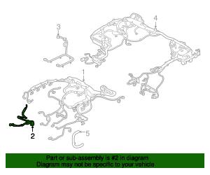 2017-2019 Jaguar XE Engine Compartment Wiring Harness C2Z30726 ...