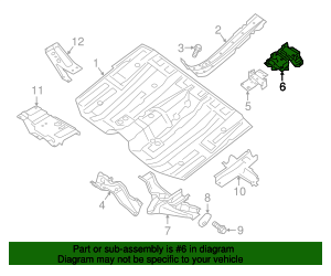 2013-2018 Nissan Pathfinder Rear Bracket G45A1-3JAMA | QuirkParts