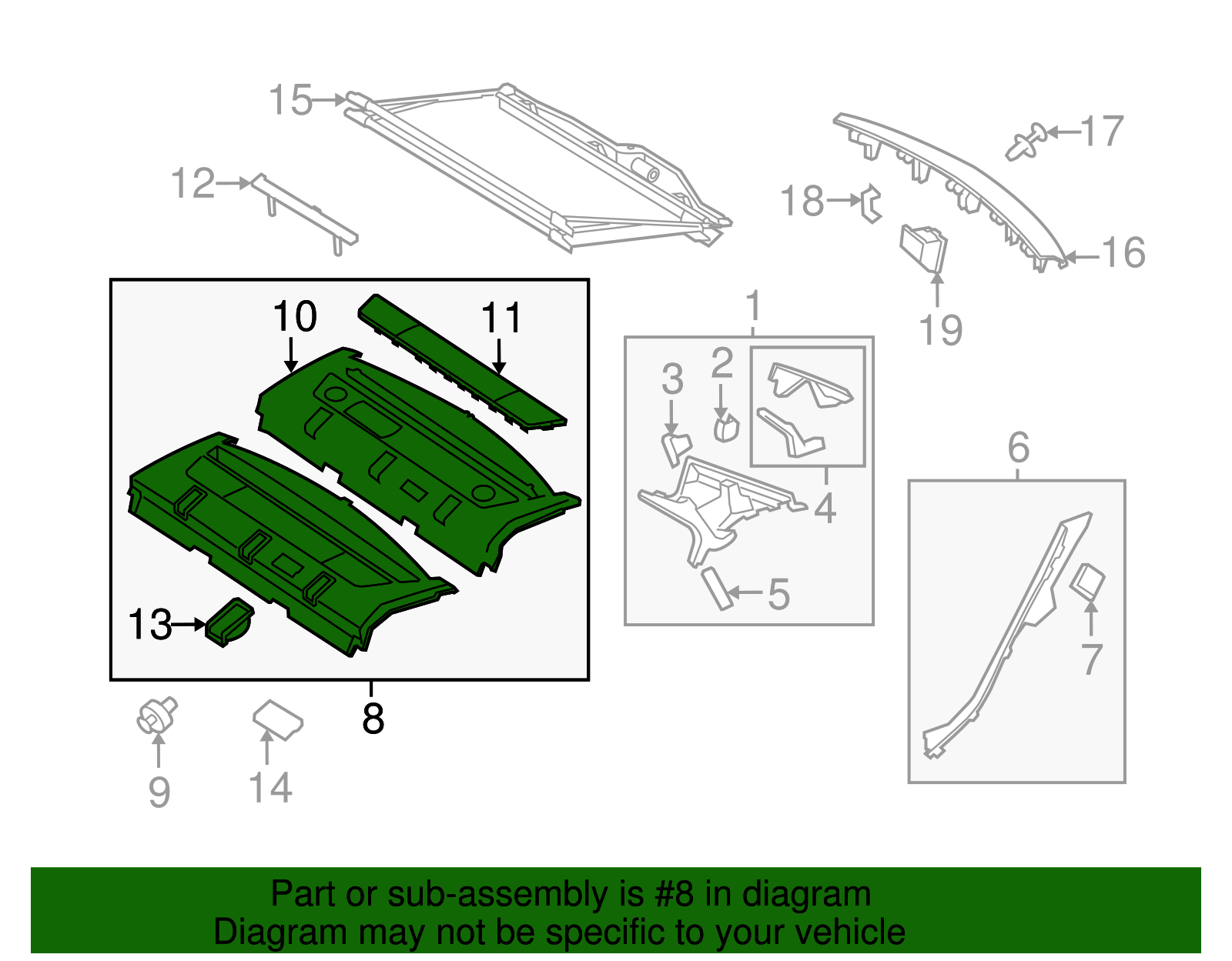 2008-2009 Mercedes-Benz Package Tray 204-690-40-00-9F52 | Mercedes-Benz ...