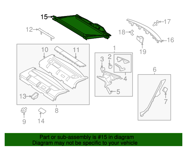 Roller Blind 204-810-00-20 | Mercedes-Benz Parts