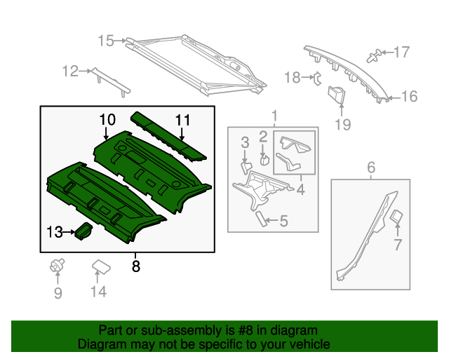204-690-02-49-7K80 - Package Tray 2008-2009 Mercedes-Benz | Mercedes ...