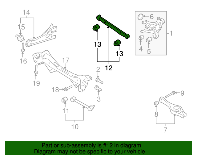 55100-2G000 - Rear Lateral Arm - 2007-2012 Hyundai Elantra | World OEM ...