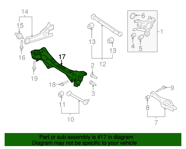 2007-2012 Hyundai Elantra Cross-Member 55410-2H100 | OEM Parts Online