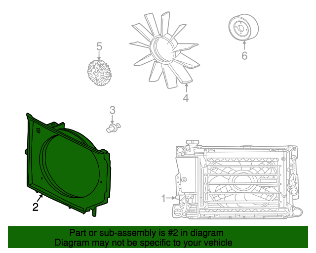 17111436259 - 1999-2006 BMW Fan Shroud (17-11-1-436-259) | BMW of South ...