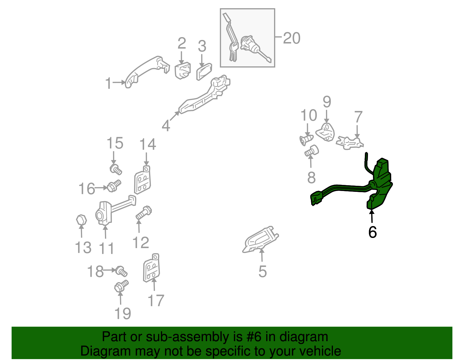 81310-2J010 - Latch Assembly 2009 Kia Borrego | Kia.Parts