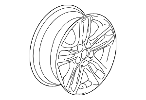 2016-2018 Chevrolet Malibu 17x7.5-Inch Aluminum Wheel 22969720 GM ...