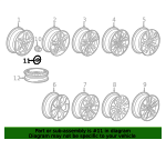 2012-2025 Chevrolet Button Style Center Cap with Bowtie Logo 22863943 ...