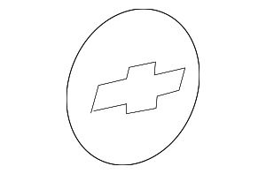 22863943 - Button Style Center Cap with Bowtie Logo 2012-2023 Chevrolet ...