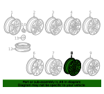 2016-2018 Chevrolet Malibu Front and Rear Wheel (Replaces 22969725 ...