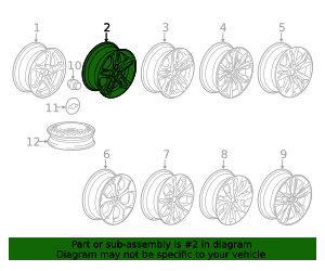 2019-2024 Chevrolet Malibu Wheel, Alloy 84711517 GM | GMPartsDirect.com