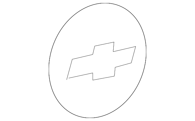 22863943 - Button Style Center Cap with Bowtie Logo 2012-2023 Chevrolet ...