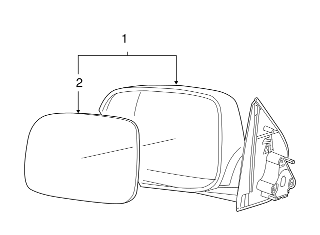 88987571 - Passenger Side Rearview Mirror Glass 2004-2012 GM | GMPartsNow
