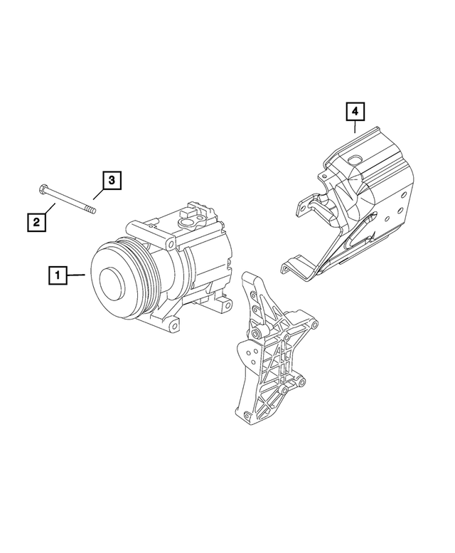 2019-2023 Mopar Air Conditioning Compressor 68439272AA | My Mopar Parts