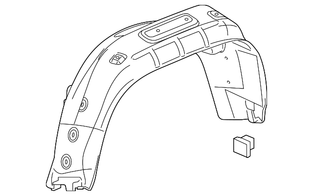 2015-2022 GM Rear Wheel House Liner 22893880 GM | GMPartsDirect.com
