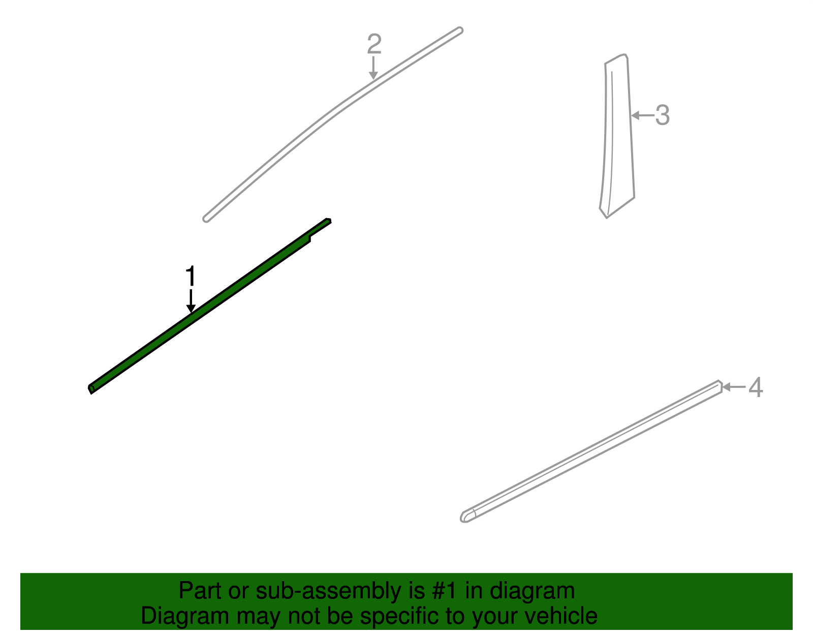 2008-2015 Nissan Belt Weather-Strip 80820JM70A | Retail Performance ...