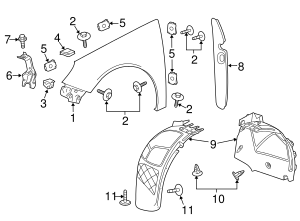 22970859 - OEM GM Fender Liner | GMPartsCenter.net | GM Parts Center