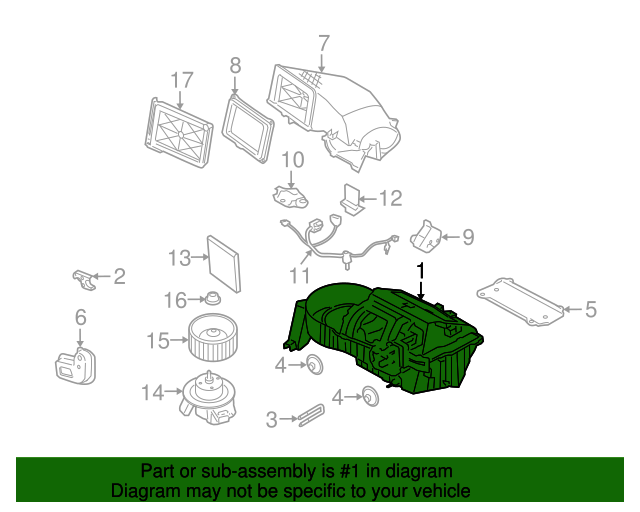 5R3Z-19850-A - Evaporator Assembly - 2005-2009 Ford Mustang | Lasco ...