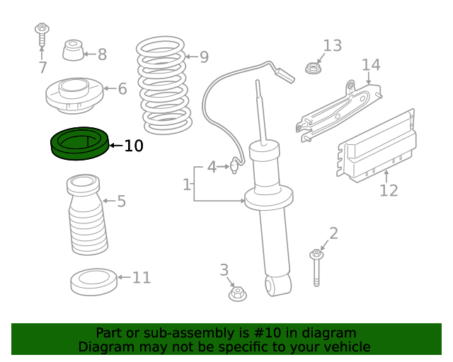 Genuine BMW 33-53-6-866-785 | Upper Pad | FREE Shipping on Most Orders ...