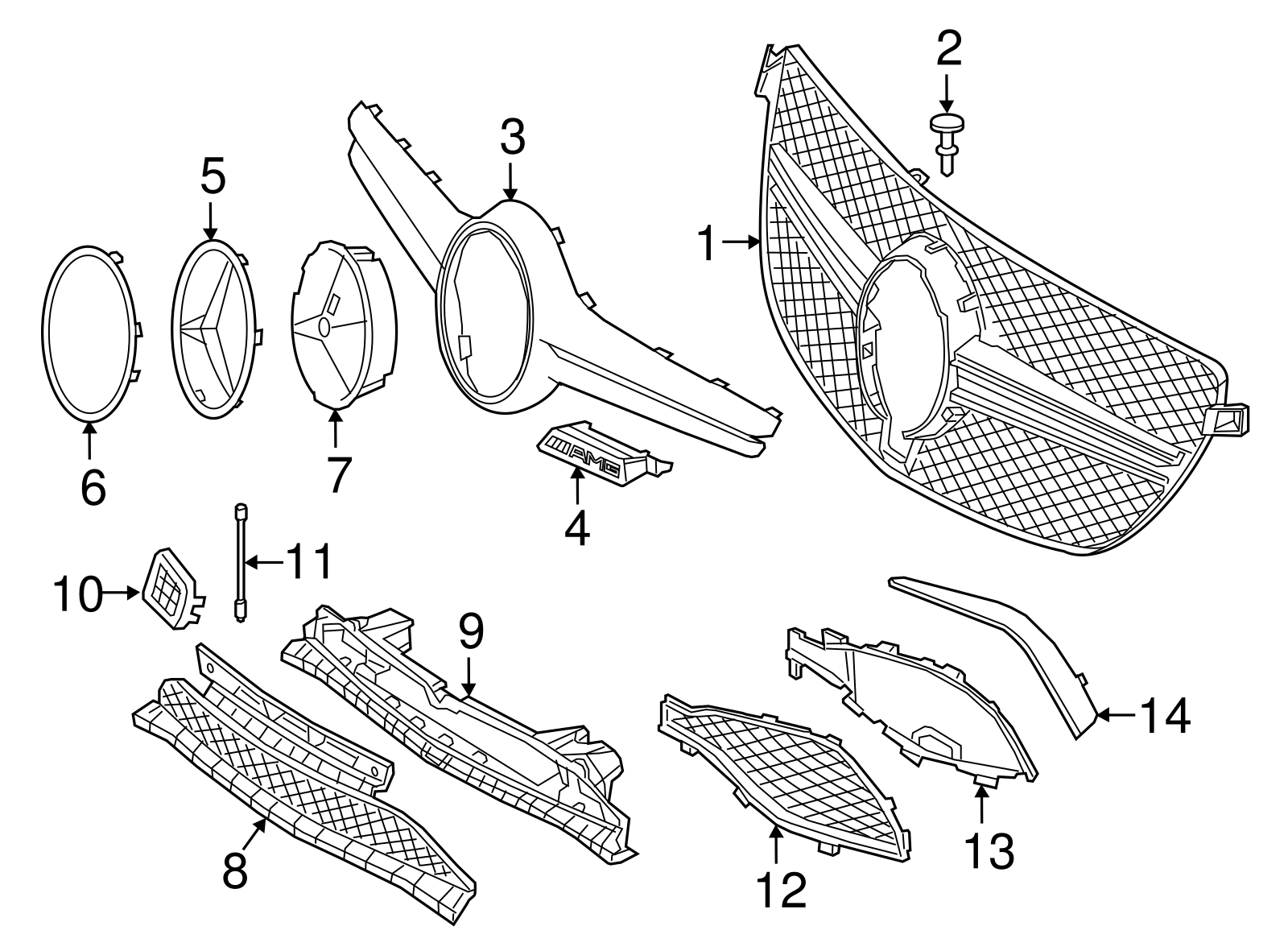 292-885-53-22-28 - Cover, Bumper Area 2006-2019 Mercedes-Benz ...