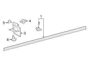 67863-78010 - Door Seal 2015-2021 Lexus | AutoNationParts.com