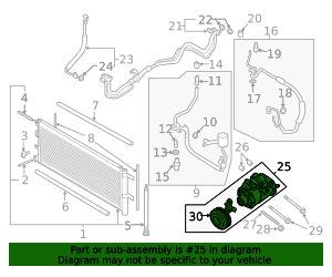 2013-2020 Ford A/C Compressor FB5Z-19703-B | TascaParts.com
