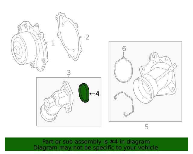 642-201-00-80 - Gasket 2010-2022 Mercedes-Benz | Mercedes-Benz USA Parts