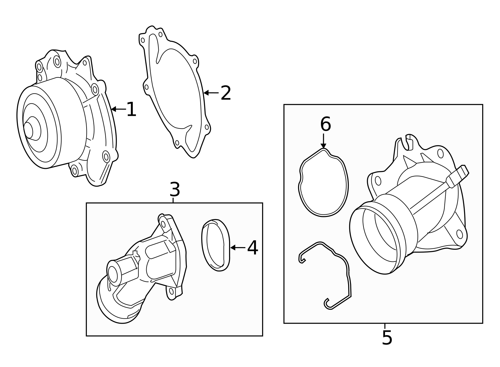 642-200-20-15 - Engine Coolant Thermostat Kit 2010-2022 Mercedes-Benz ...