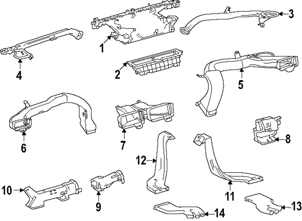2024 Toyota Tacoma Heater Duct 55843-AK010 | Toyota Parts Center