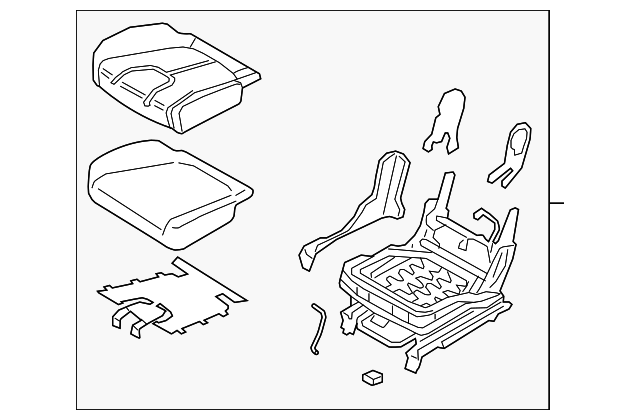 2021-2023 Hyundai Santa Fe Cushion Assembly 89200-S2420-NRB | Hyundai ...
