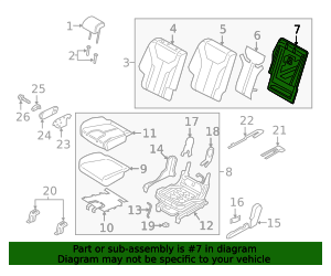 Hyundai - 89410-S2000-SST - Seat Back Frame - 2019 Hyundai Santa Fe ...