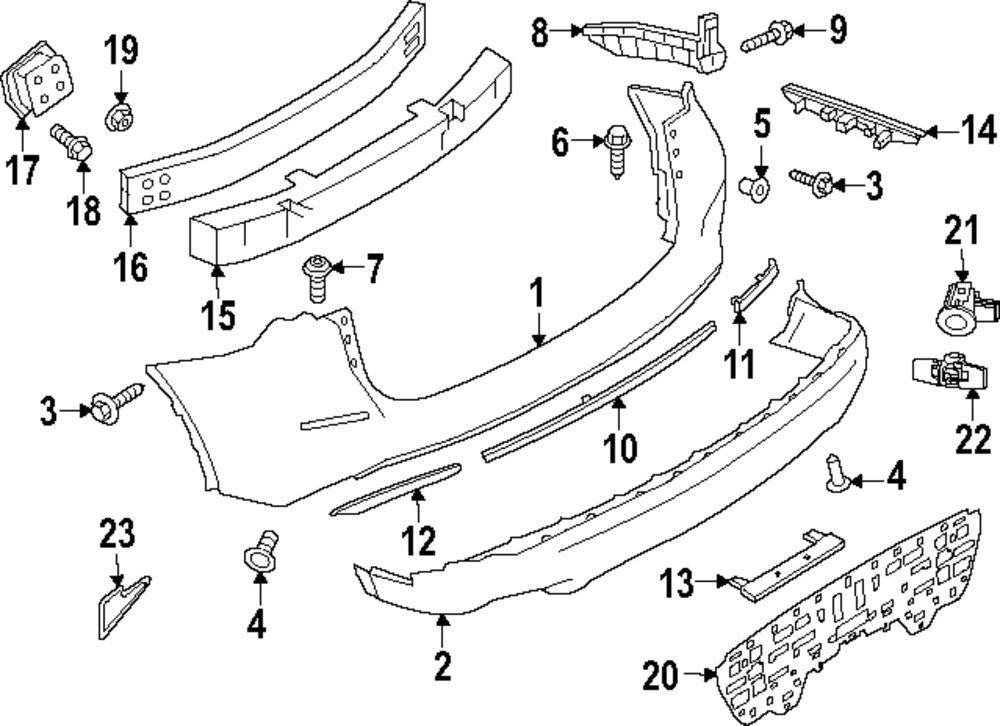 2018-2024 Nissan Murano Closing Plate 78819-9UE0A | Nissan Parts Plus