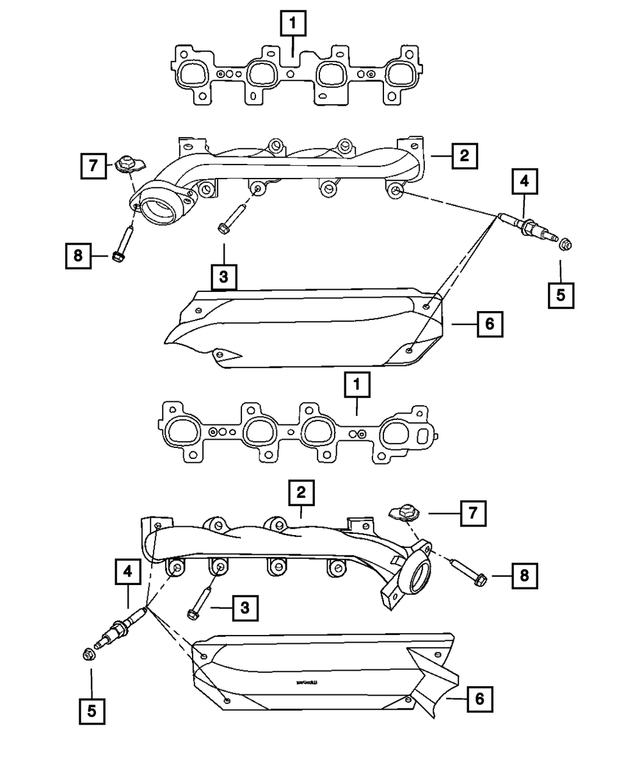 2001-2024 Mopar Hex Head Bolt And Washer 6035470 | TascaParts.com